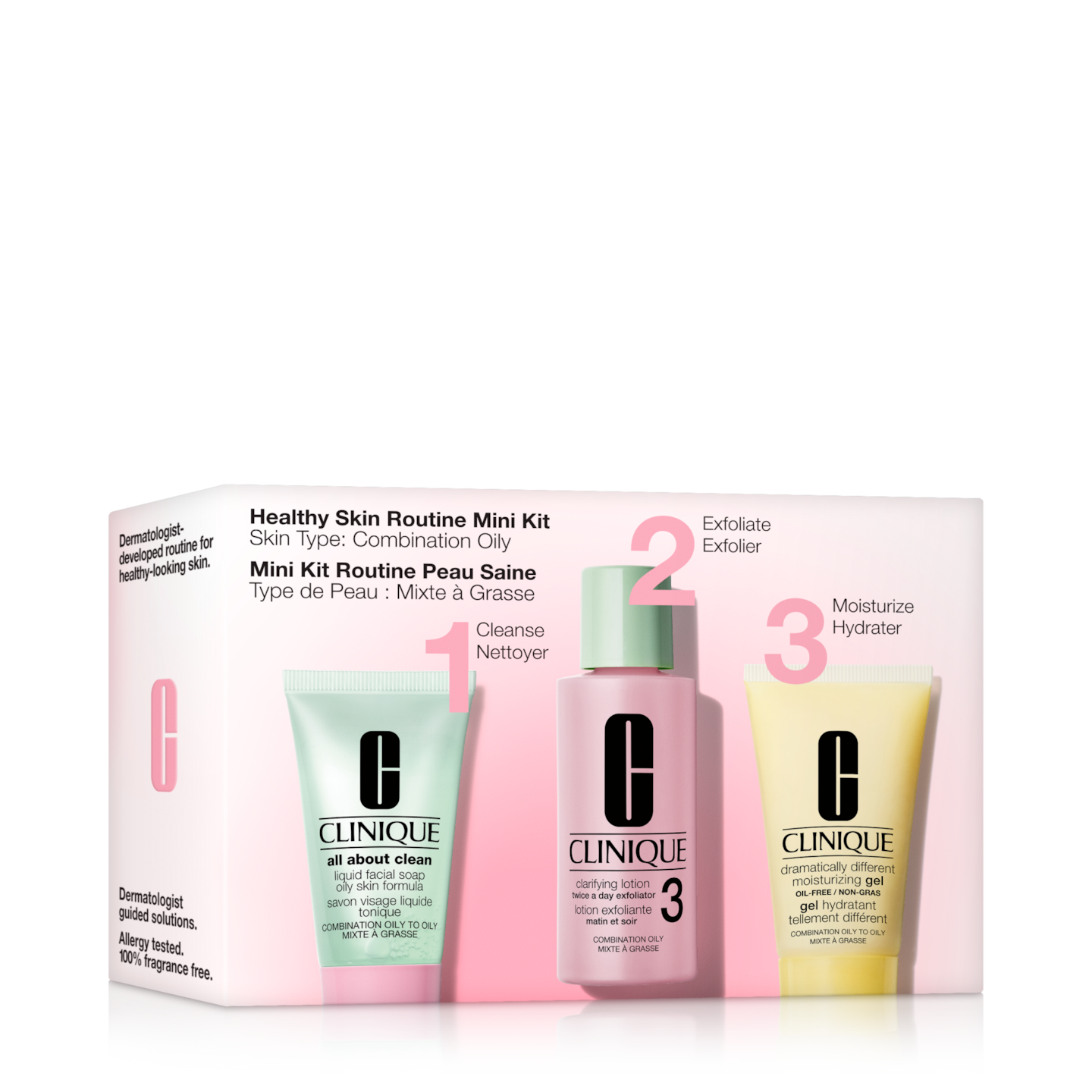 Healthy Skin Routine: Mini 3-Step Kit For Combination Oily Skin | Clinique
