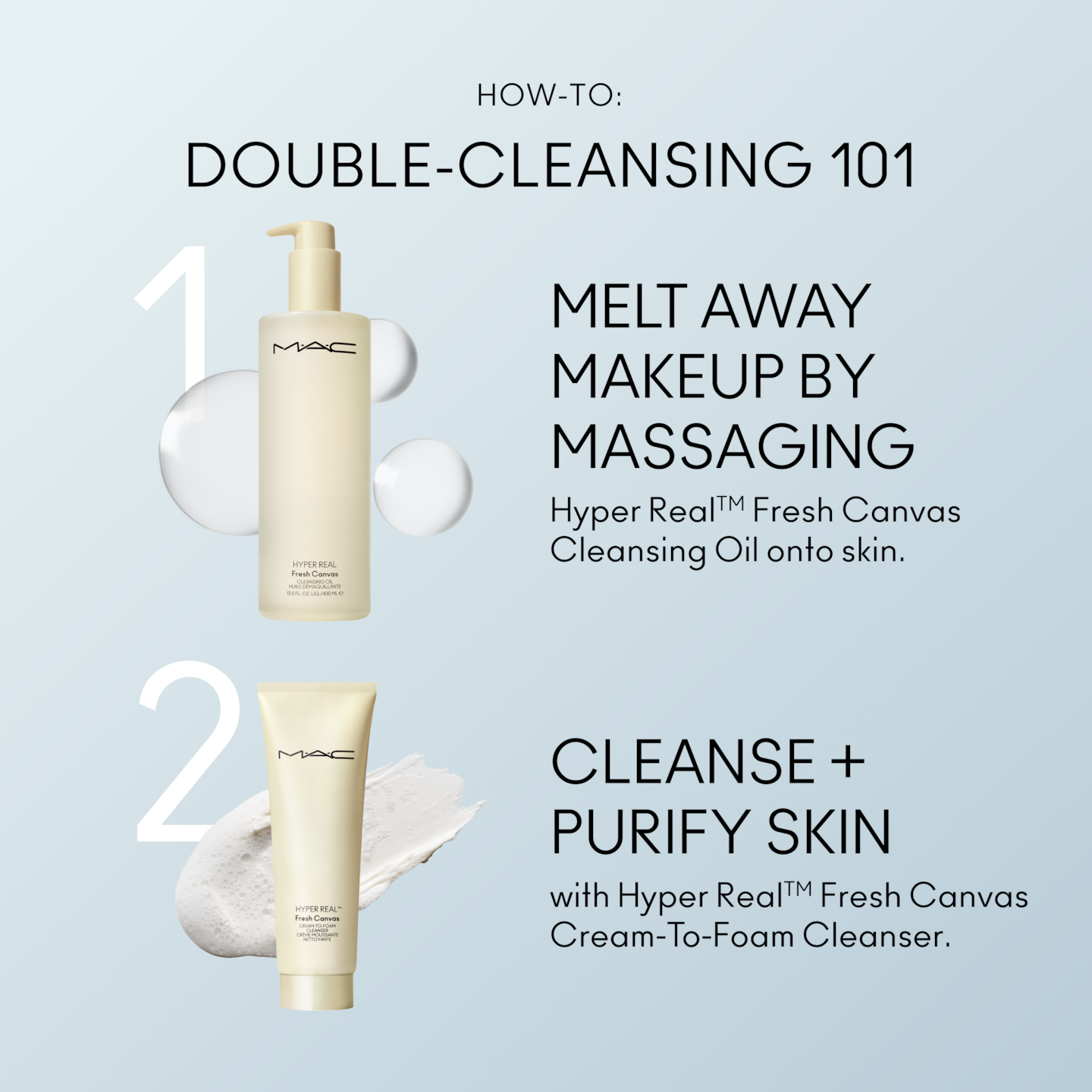 Hyper Real Crème moussante nettoyante Fresh Canvas | MAC Cosmetics