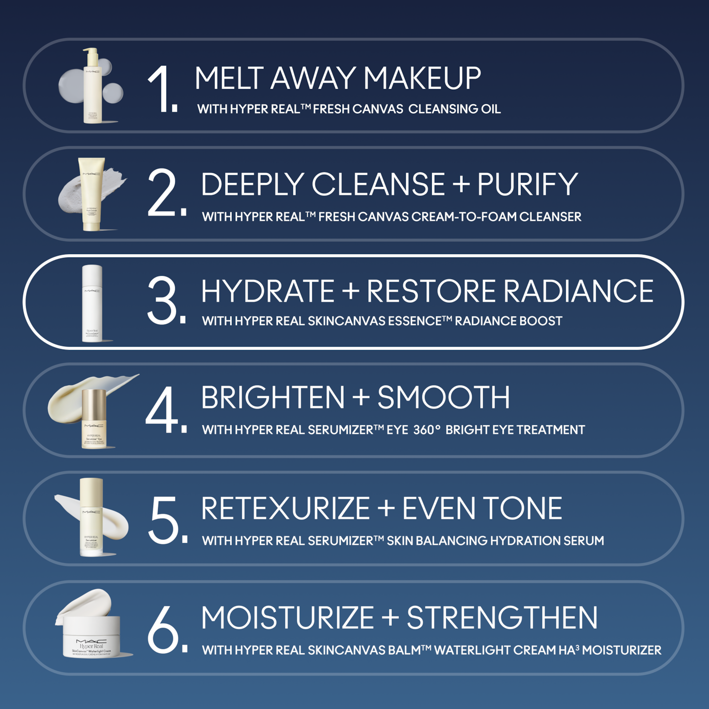 Hyper Real Rebooster d’éclat Skincanvas Essence™ | MAC Cosmetics