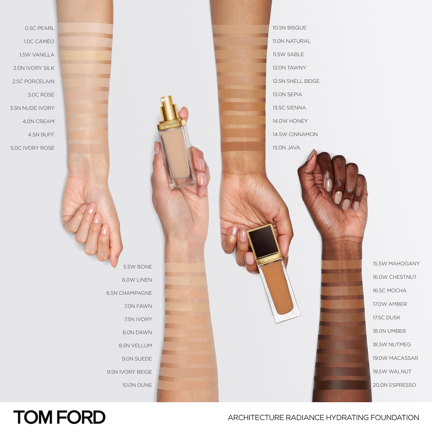 Architecture Radiance Hydrating Foundation Broad Spectrum SPF 50+ | TOM ...